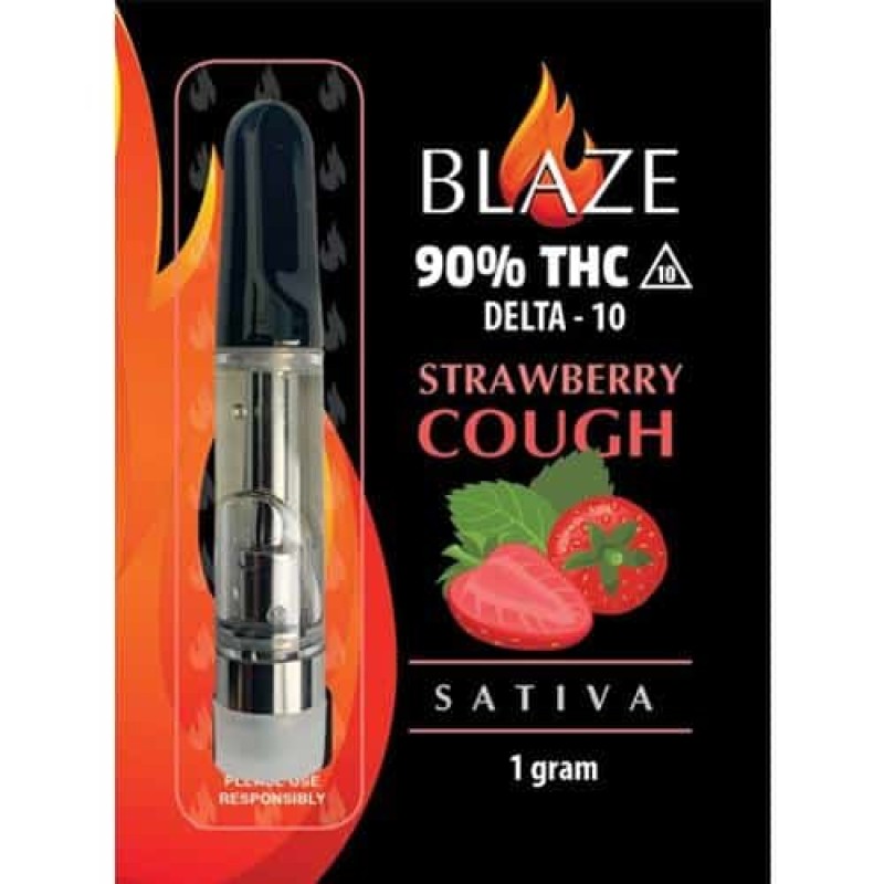Blaze D10 1gm Cartridge Strawberry Cough [sativa]